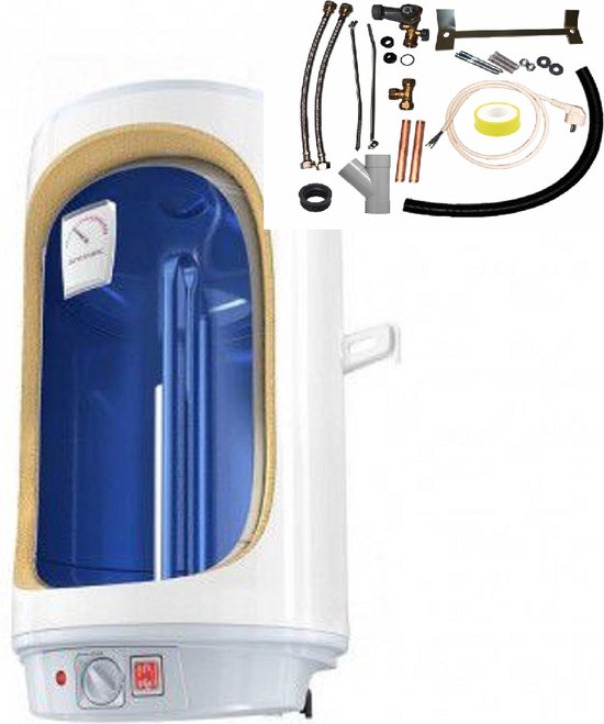 80 L dik model Elektrische boiler met installatie set voor verticale ...