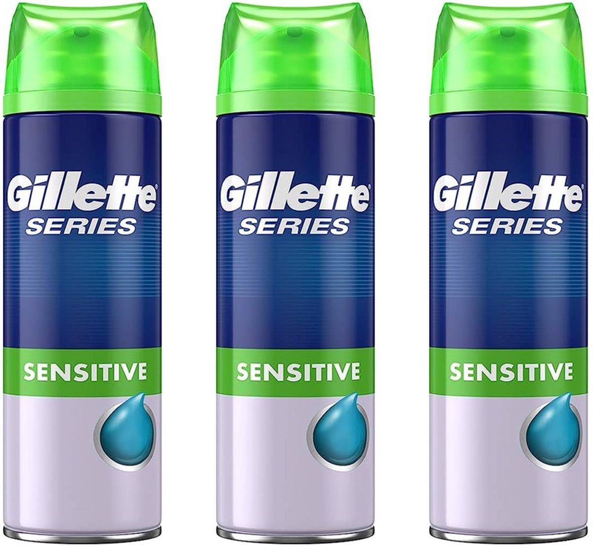 Gillette Series Sensitive Scheergel - Voordeelverpakking 3 x 200 ml ...