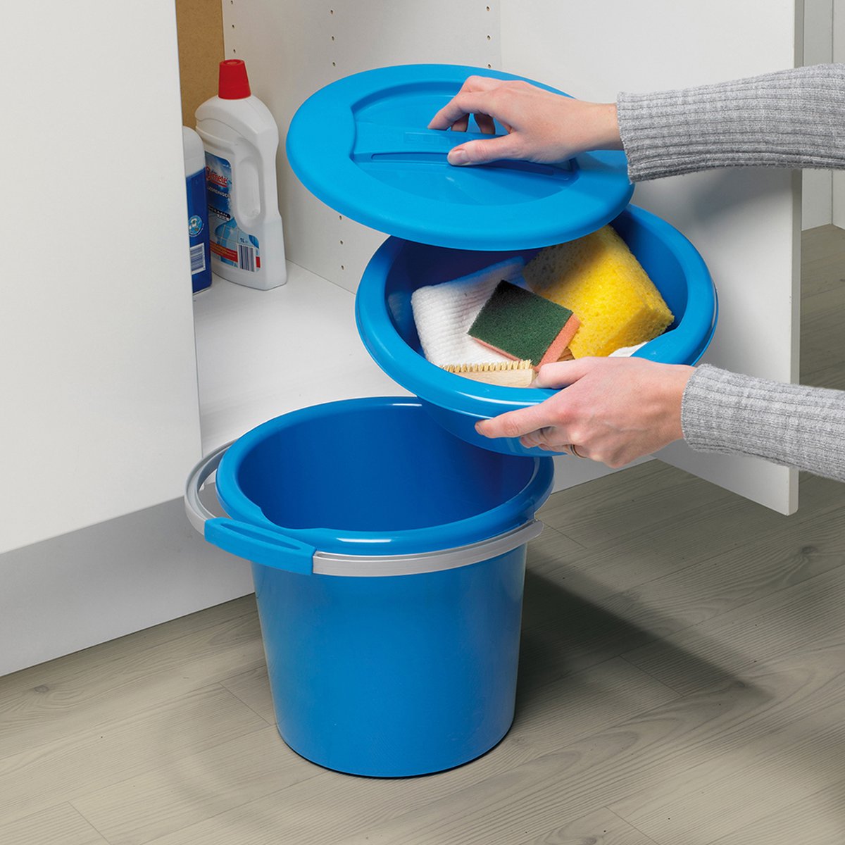 Sunware - Water-line emmer set 12L blauw - Set van 2 | bol.com