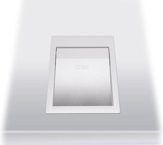 Zelfsluitende en brandvertragende RVS inbouw afvalklep WP154 van Wagner ...