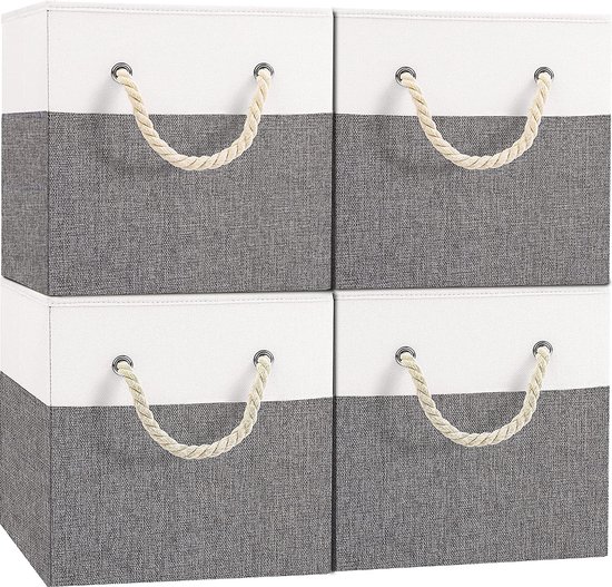 Yawinhe opbergdoos, opvouwbare opbergdozen zonder deksel, open plank ...