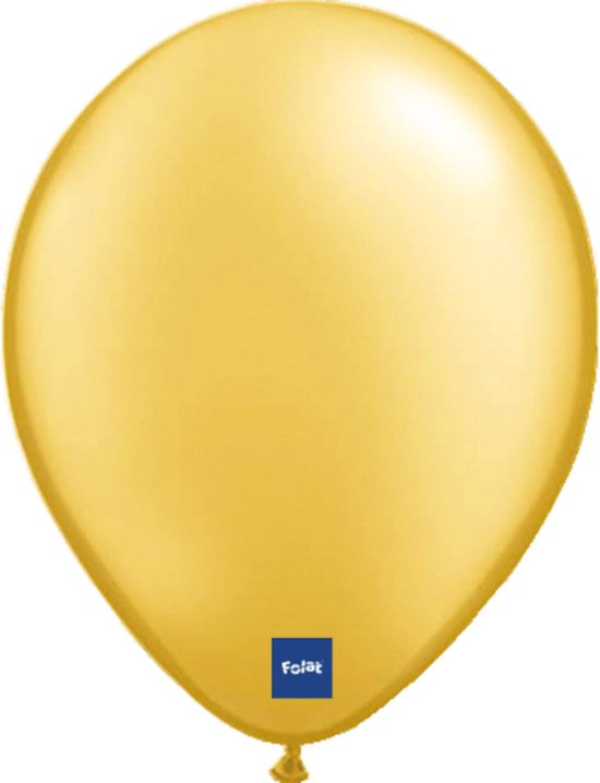 Folat - Folatex ballonnen Metallic Goud 30 cm 10 stuks | bol