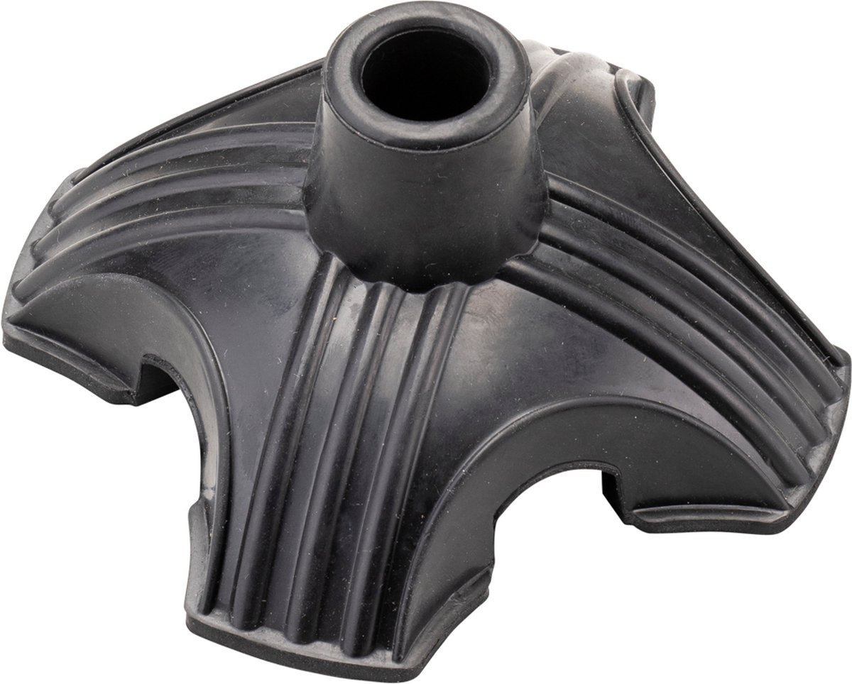 Rubberen dop met 4 pootjes voor wandelstok 18mm en 19 mm - Meer grip ...