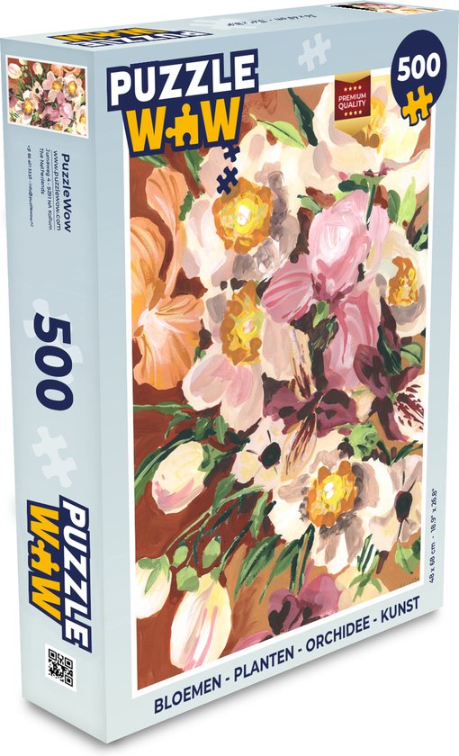 Puzzel Bloemen - Planten - Orchidee - Kunst - Legpuzzel - Puzzel 500 ...