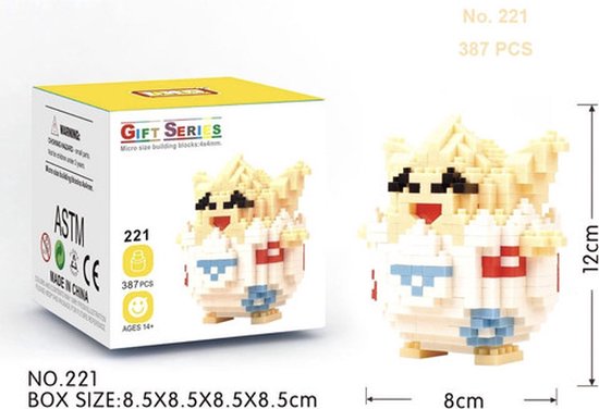 Micro Bricks - Pokemon bouwsteen modellen- 380 stenen - Togepi | bol.com