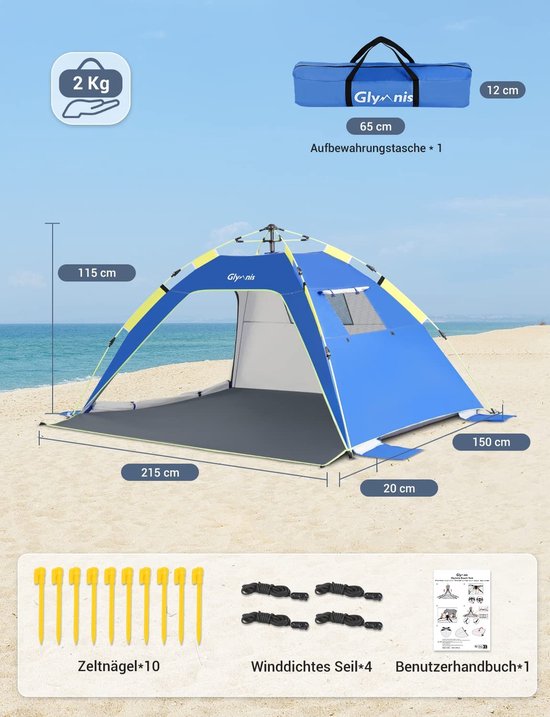 Luxe strandtent – Tent Strand – beach tent | bol