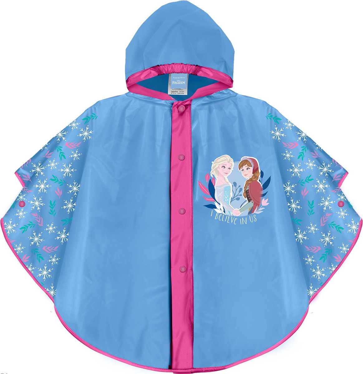 Blauwe kinder poncho van Frozen | bol