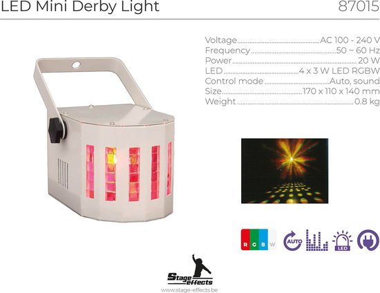 Led mini derby light | bol