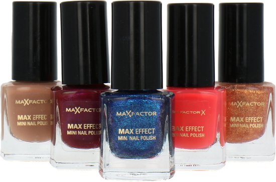 Max Factor Set 26 Mini Nagellak - 5 x 4,5 ml (set van 5) | bol.com