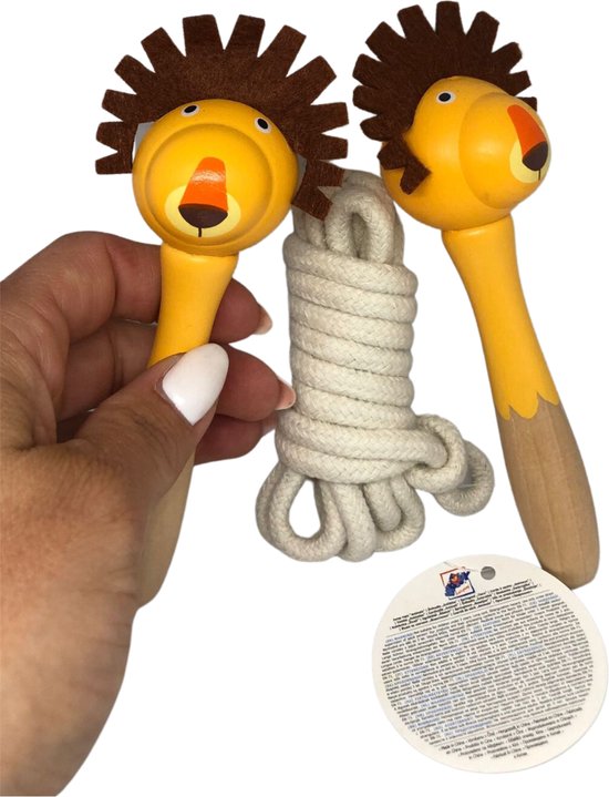 Kinderspringtouw jungle springtouw houten springtouw stevige touw ...