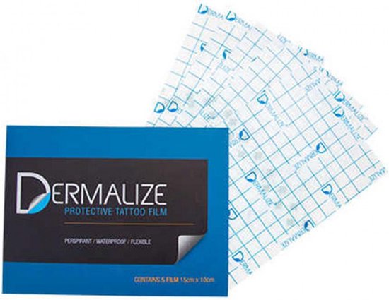 Dermalize Pro Phantom Ultra Thin Protective Tattoo Film 5x (5cm x 15cm ...