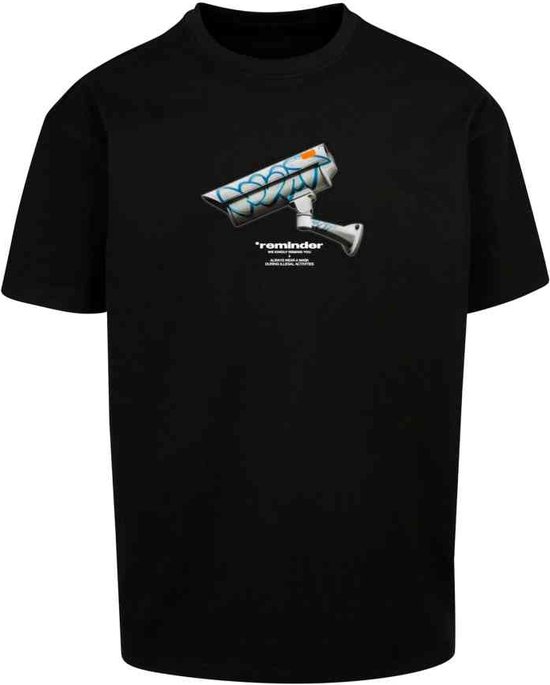Mister Tee - CCTV Oversize Heren T-shirt - S - Zwart | bol