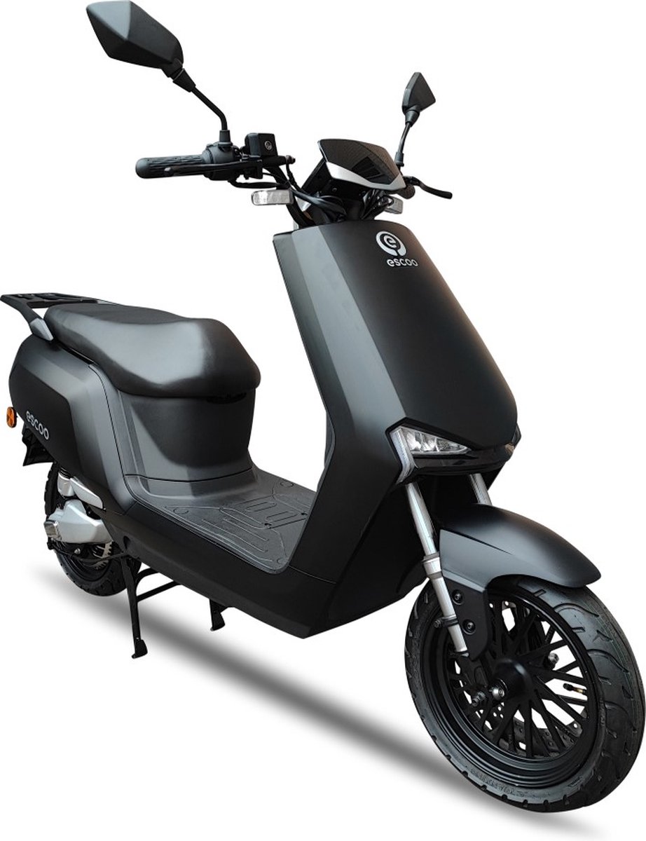 ESCOO Torcido Matzwart - Elektrische scooter/brommer - 45km/h - 2000W ...