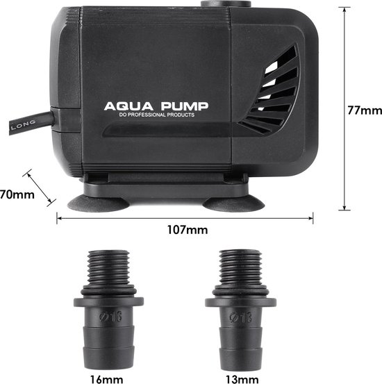 HS Vijverpomp - Waterpomp Dompelpompen - Fontein - Outdoor - 1500 L/H ...