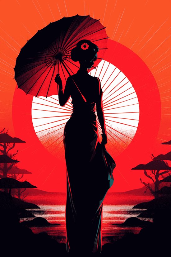 Japanse Poster | Poster Japan | Poster Kimono | Abstract Poster ...