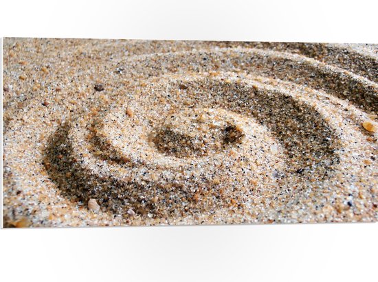 PVC Schuimplaat - Strand - Zand - Korrels - 100x50 cm Foto op PVC ...