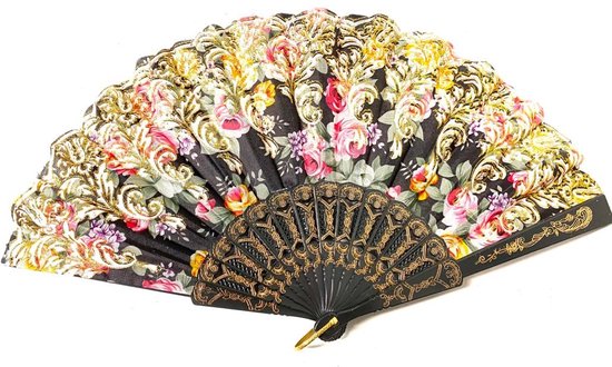 Spaanse Waaier - Windwaaier - Handwaaier - Flamenco - Set 3 Stuks | bol