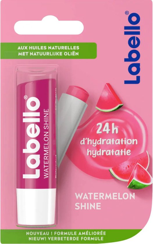 Labello Lippenbalsem Watermelon Shine - 5.5 ml - Lipbalsem - Lipbalm ...