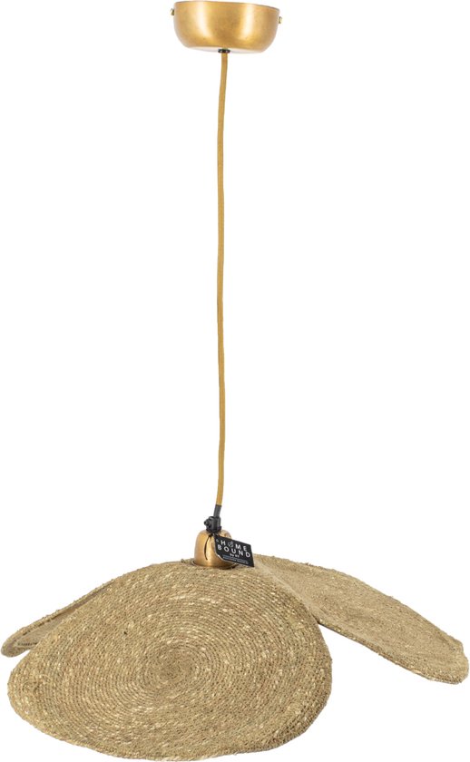 Hanglamp moonj grass naturel - jute verlichting Ibiza stijl - hoedlamp ...