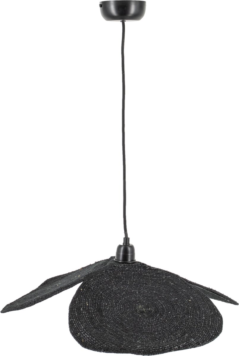 Hanglamp moonj grass zwart - bloem lamp rotan - boho verlichting Ibiza ...
