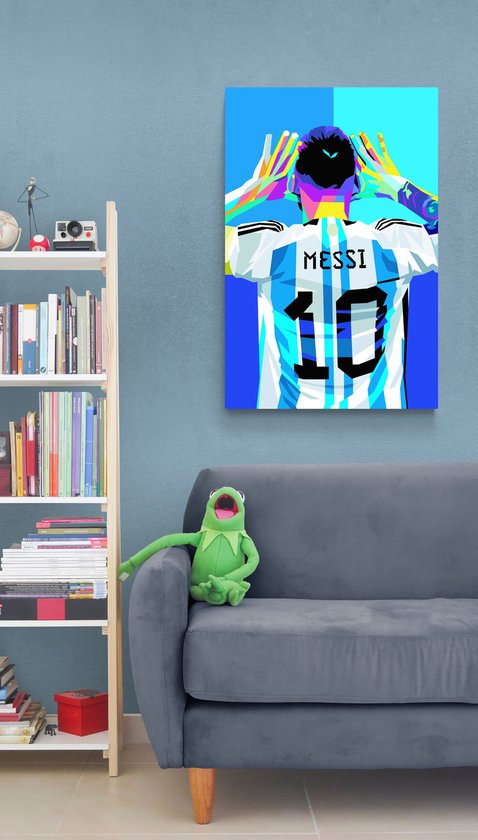 Voetbal Poster - Messi Poster - Lionel Messi Poster - Argentina - Paris ...