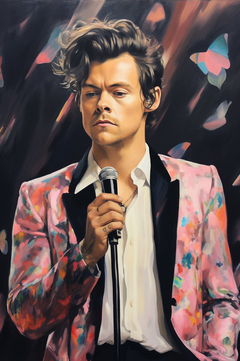 Muziek Poster - Harry Styles Poster - One Direction - Poster Zanger ...