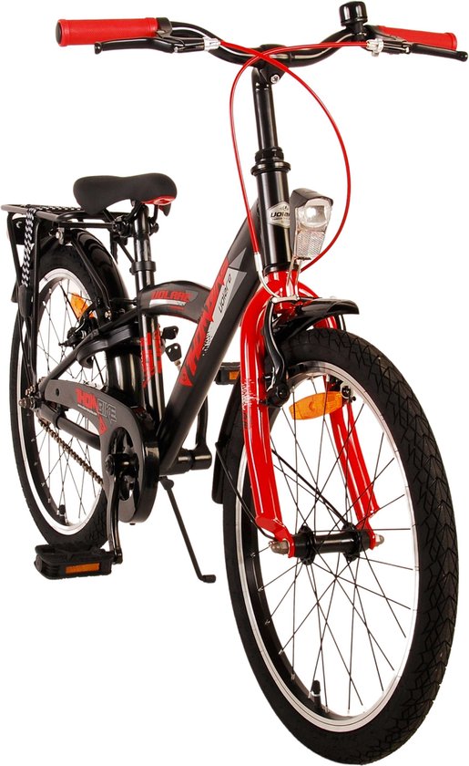 Volare Thombike Kinderfiets - Jongens - 20 inch - Zwart Rood - Twee ...