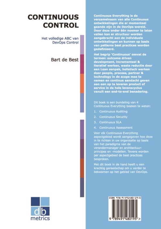 Continuous Everything - Continuous Control | 9789491480195 | Bart de ... Continuous Everything - Continuous Control | 9789491480195 | Bart de ...
