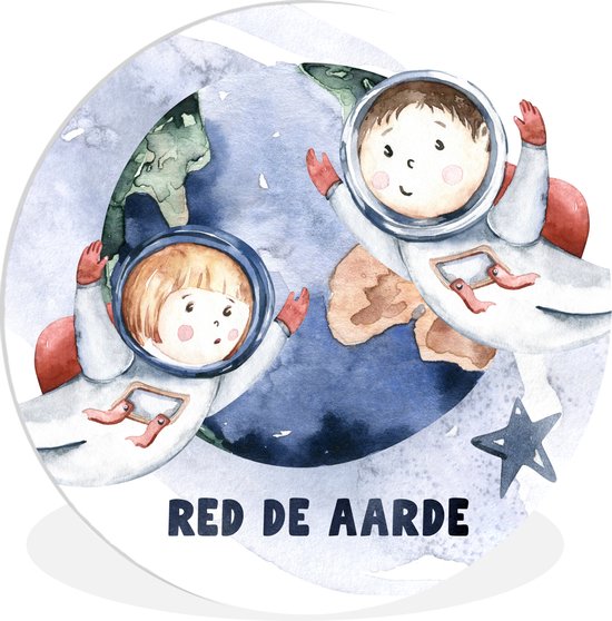 WallCircle - Wandcirkel ⌀ 60 - Quotes - 'Red de aarde' - Spreuken ...