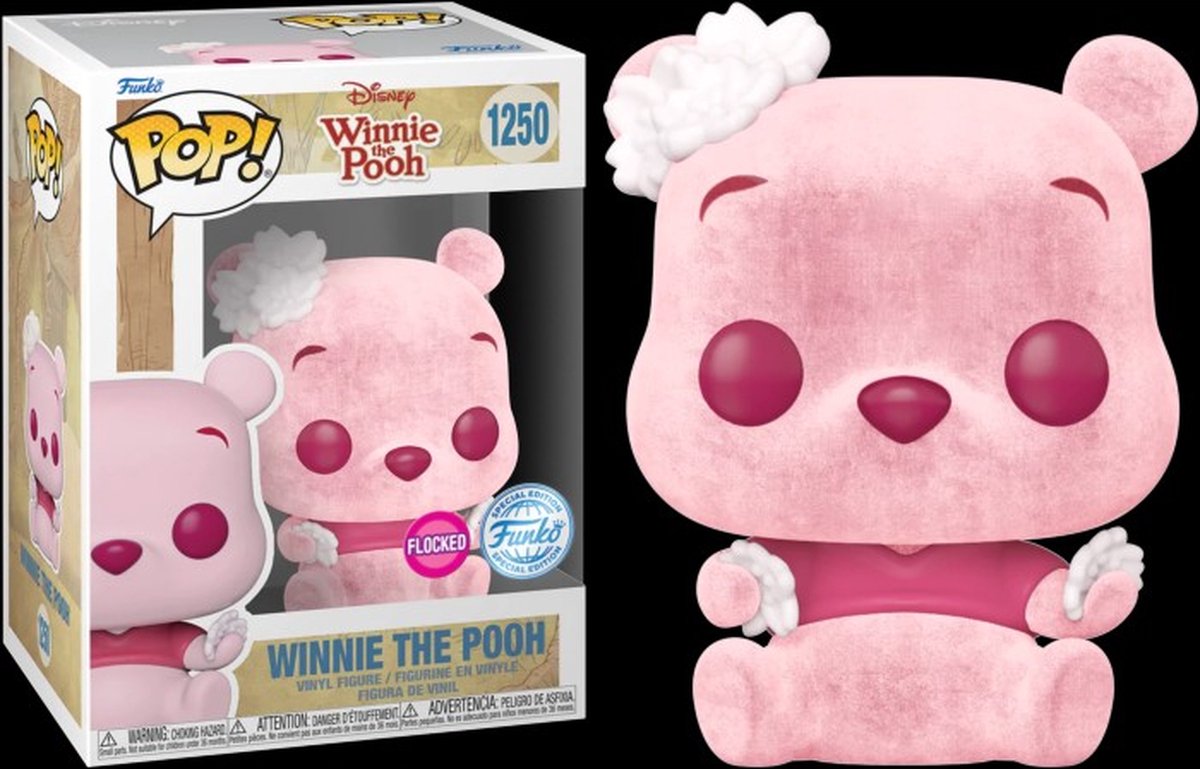 Funko Pop! Disney Winnie The Pooh #1250 Flocked Exclusive Special ...