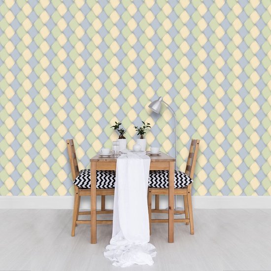 Fotobehang - Vlies Behang - Gewatteerde Muur - 416 x 254 cm | bol