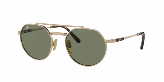 Ray-Ban Jack II Titanium Arista/ Green Maat: Medium (53) - Zonnebril ...