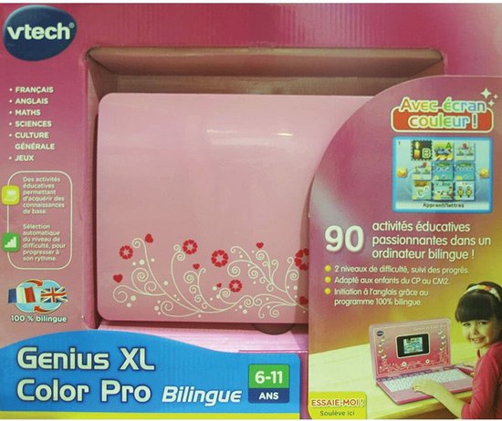 VTech - Genius XL Color - tweetalig kind - Rose Pro | bol