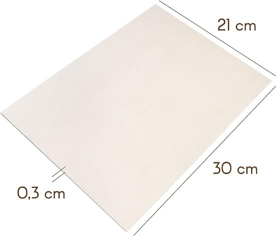 Creative Deco Multiplex Platen A4 3mm – 30 Stuks – Populierenhout | bol.com