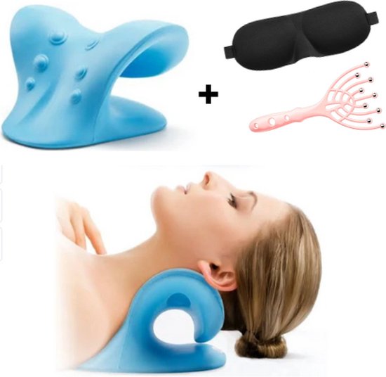Nekstretcher - Nekmassage - Neck Releaser - Gratis Slaapmasker ...