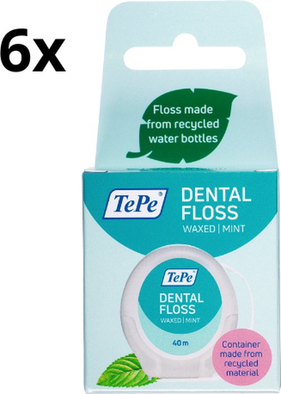 TePe Dental Floss - 6 x 40 meter - Voordeelverpakking | bol