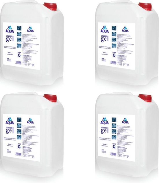 AQUA ULTRASOUND GEL 20 LITER (4X5L) - Diode Gel - Contactgel - Lasergel ...