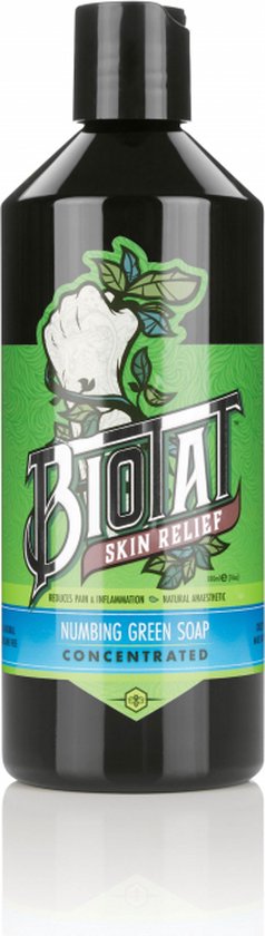 Biotat - Numbing Green Soap Concentraat 500ml | Green Tattoo Soap ...