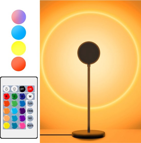 Arvona Sunset Projection Lamp - Golden Hour Lamp - Zonsondergang Lamp ...