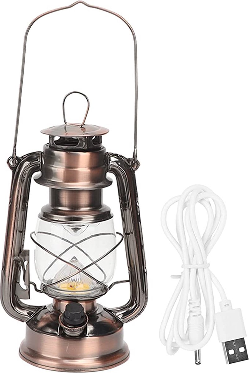 lantaarn led -camping verlichting -stormlamp 27.5CM(Maat L)- Dimbare ...