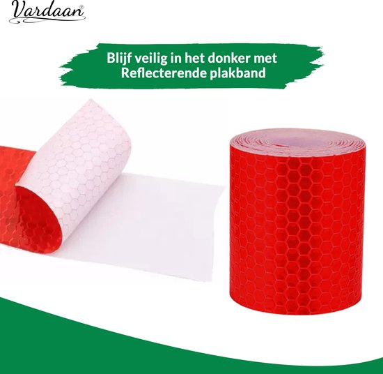 Vardaan Reflecterende tape - bakfiets - fiets - auto - rood reflectie ...