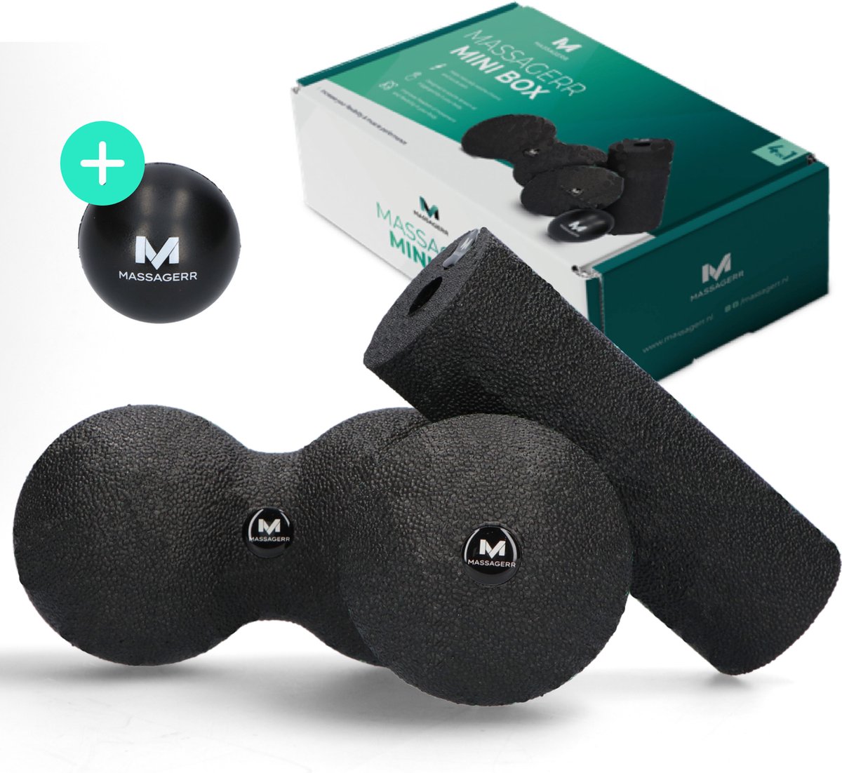 Massagerr® Mini Box – Massage Bal, Duo Massagebal & Mini Foam Roller ...