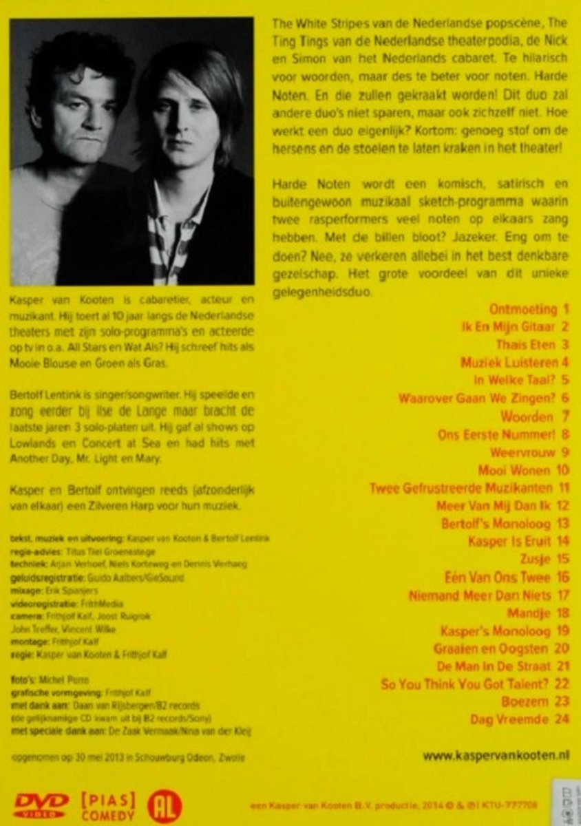 Harde Noten (DVD) (Dvd), Kasper van Kooten | Dvd's | bol.com