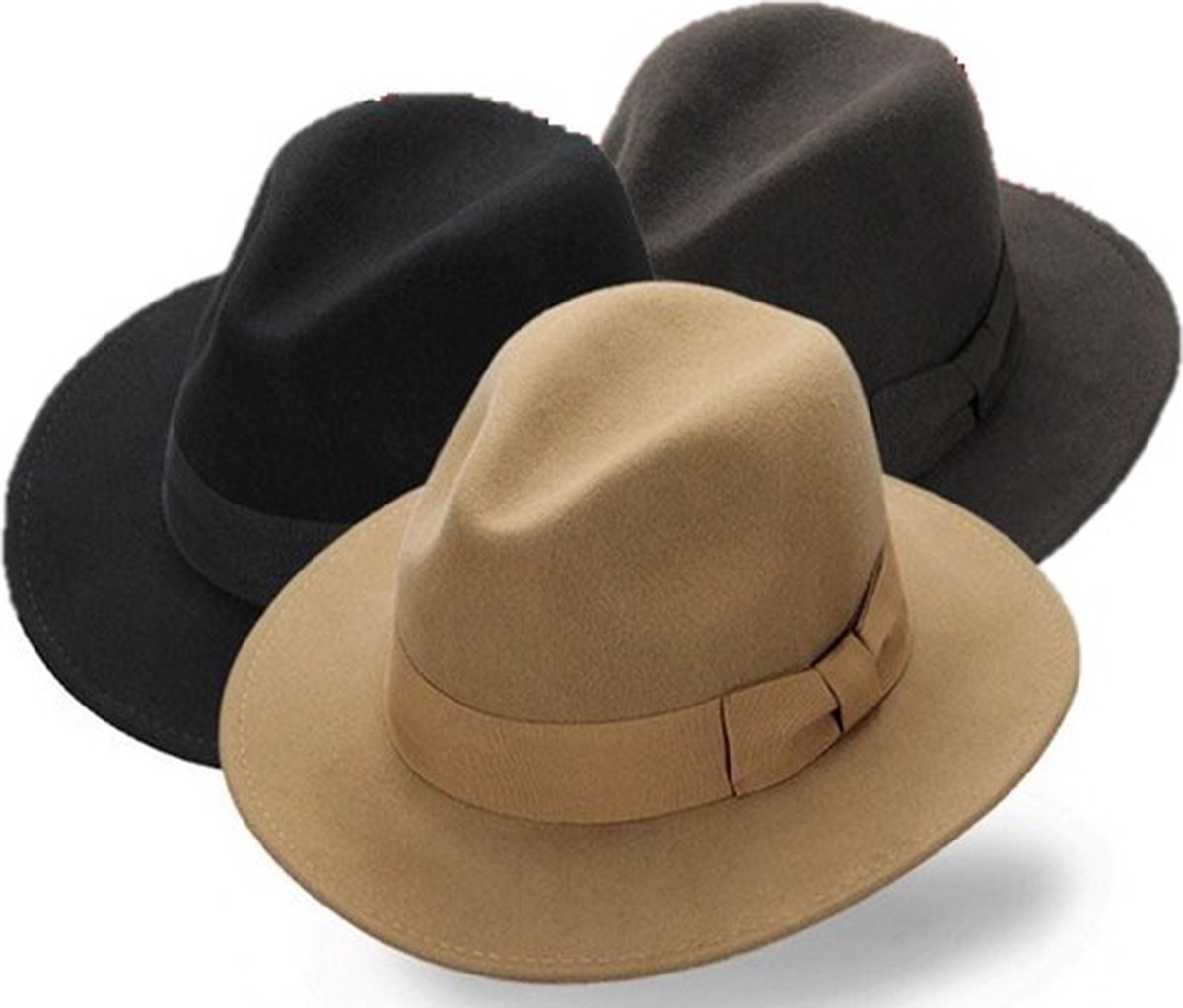 Johnson Headwear® Fedora hoed heren & dames - Panama - Zonnehoed ...