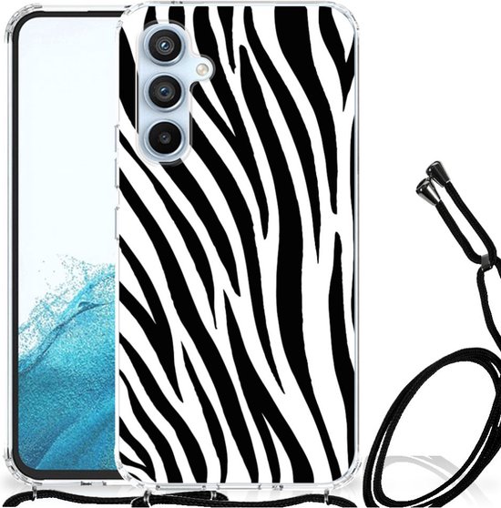Hoesje Samsung Galaxy A54 5G GSM Hoesje met doorzichtige rand Zebra | bol.com