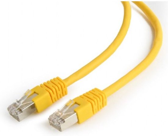 UTP Category 6 Rigid Network Cable GEMBIRD PP6-1M/Y Yellow 1 m | bol