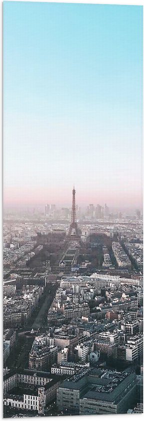 Vlag - Parijs - Eiffeltoren - Stad - Gebouwen - Kleuren - 30x90 cm Foto ...