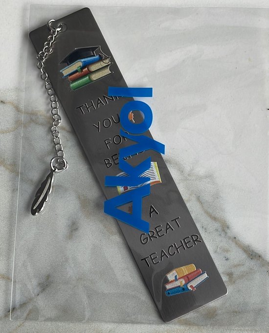 Akyol - boekenlegger - bedankt juf - bedankt meester - school -cadeau ...