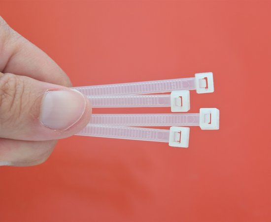 Polyamide Kabelbinders, Tie Rips, Witte Kabelmarkeringen Set 2,5 mm ...