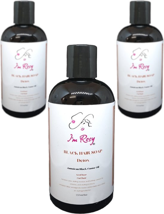 Black Hair SOAP - Jamaican Detox Castor Olie - Vegan 230 ml | bol